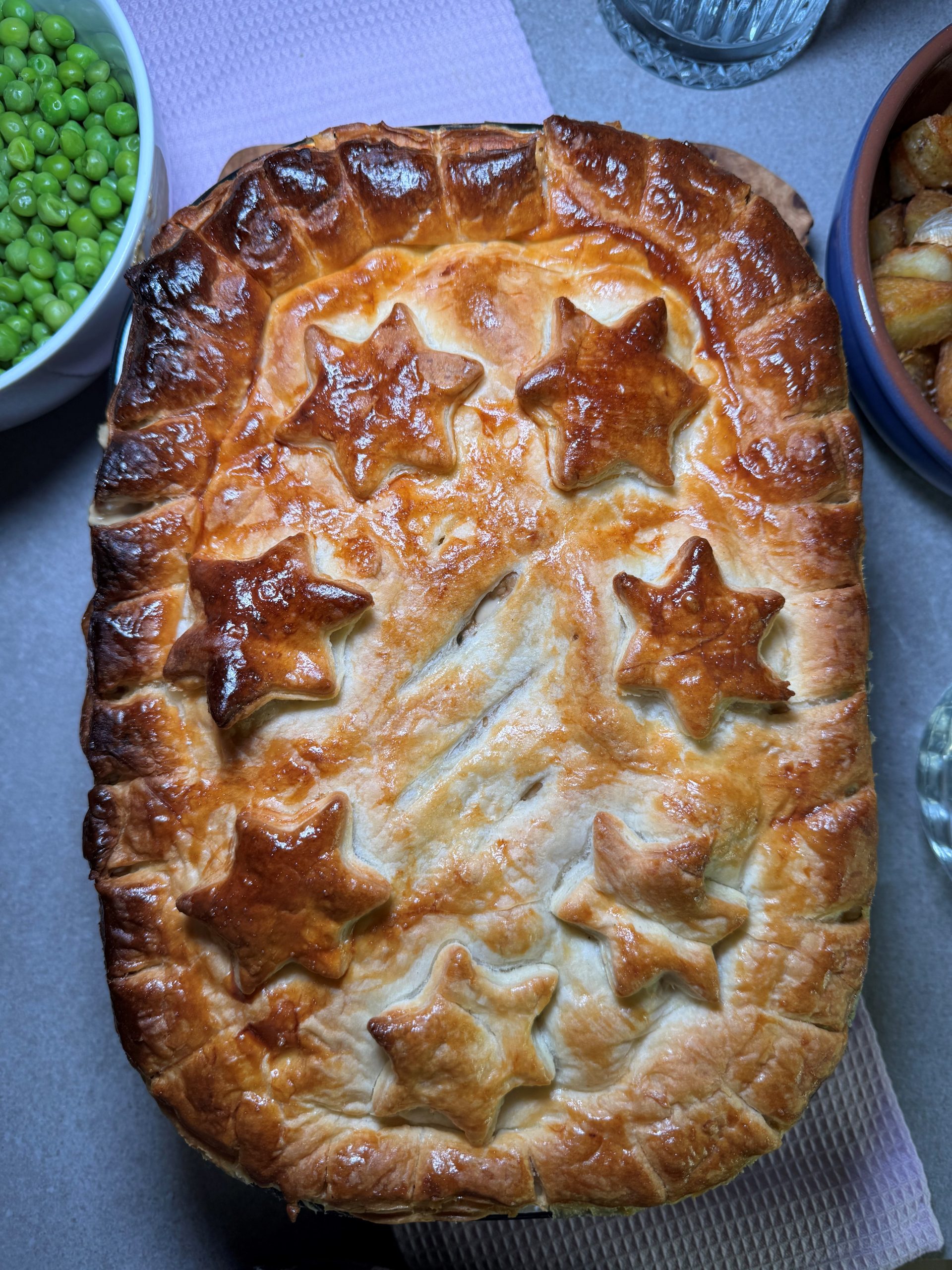 Chicken, Leek & Chestnut Mushroom Pie - Herb Fed Poultry